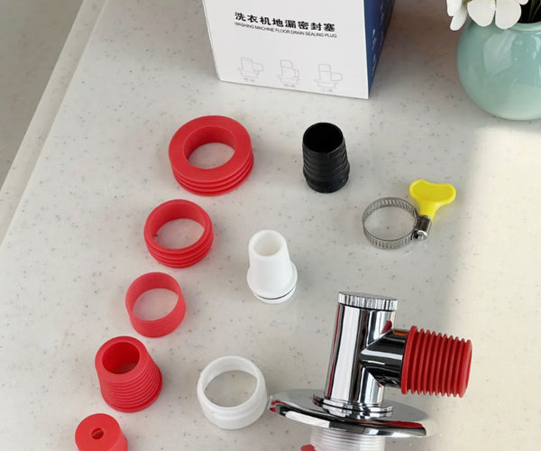Washing machine floor drain